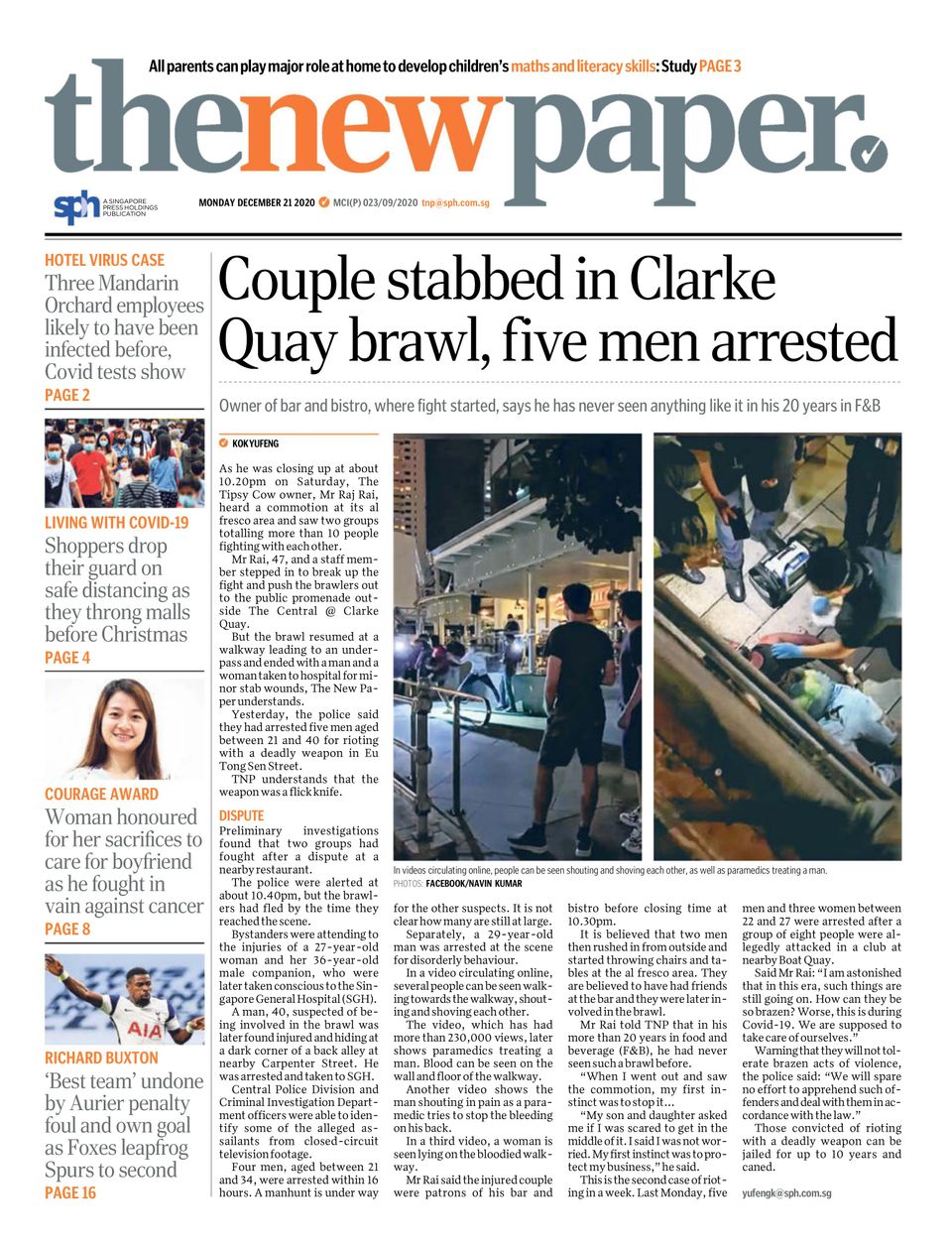 The New Paper-December 21, 2020 Newspaper - Get your Digital Subscription