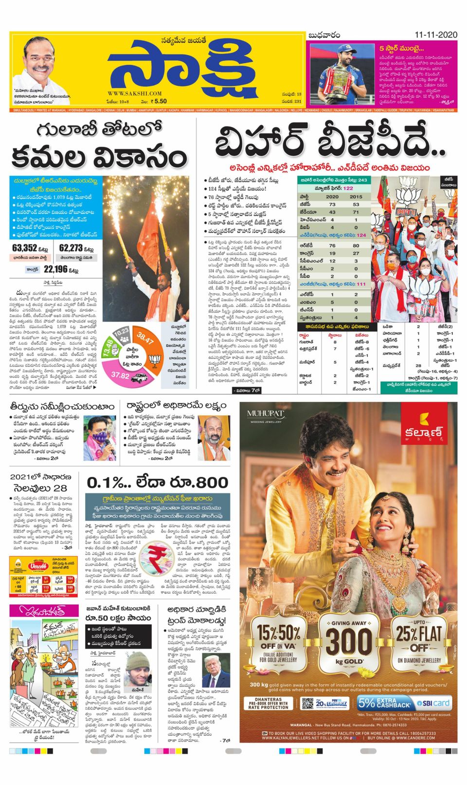 Sakshi Mulugu-November 11, 2020 Newspaper - Get your Digital Subscription