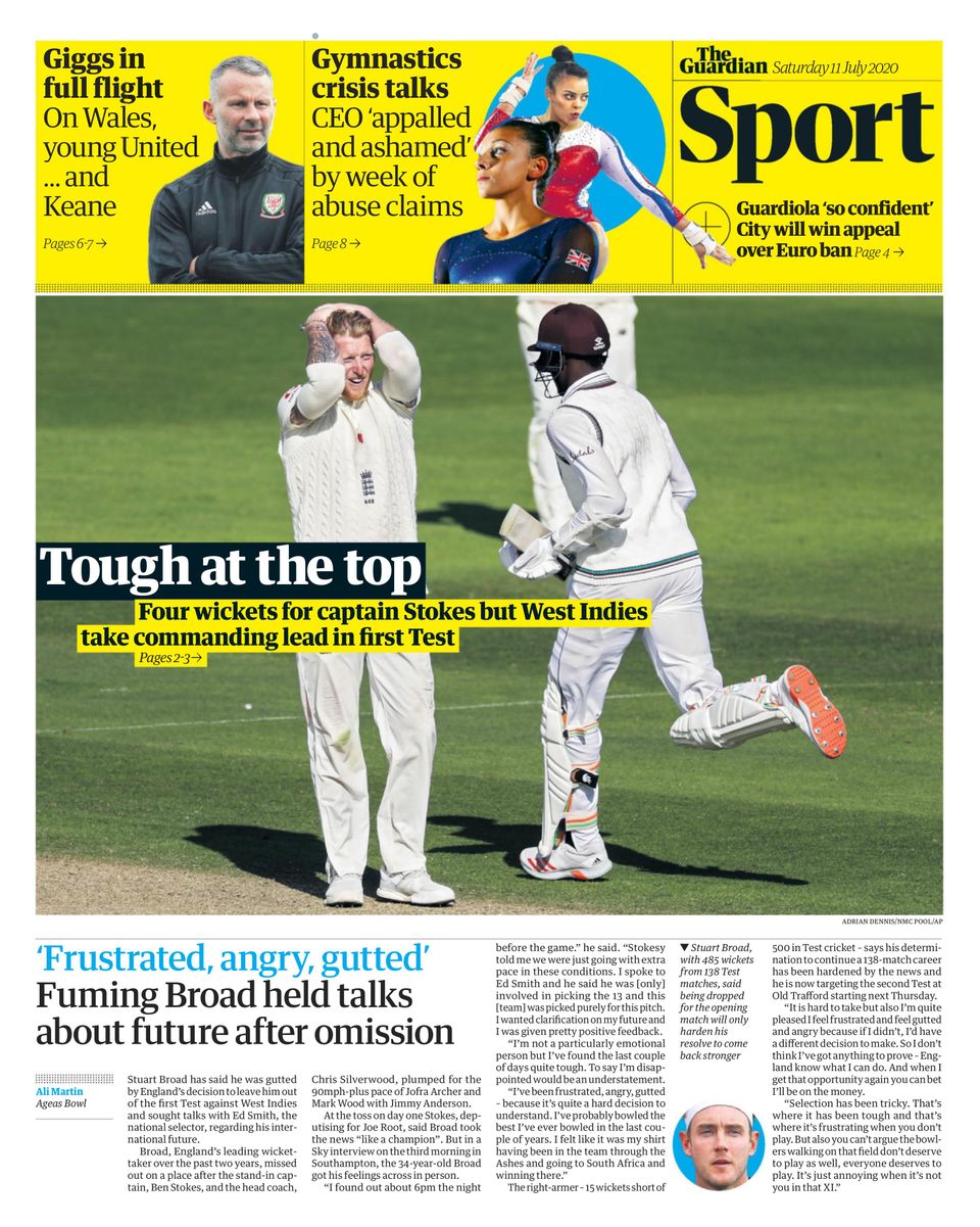 Guardian - Sport-July 11, 2020 Newspaper - Get your Digital Subscription Guardian - Sport-July 11, 2020 Newspaper - Get your Digital Subscription