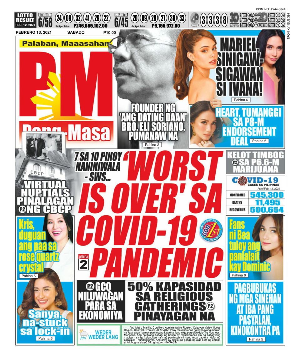 The Philippine Star-February 13, 2021 Newspaper