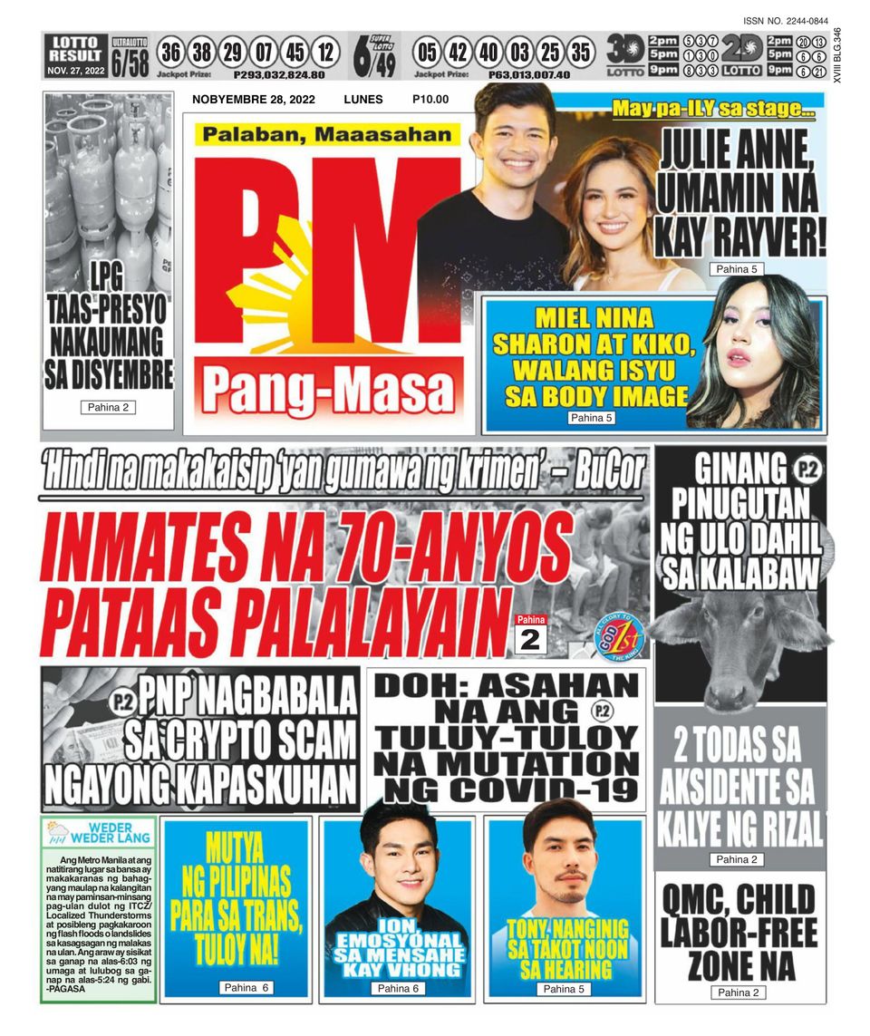 Pang Masa Newspaper - Get your Digital Subscription