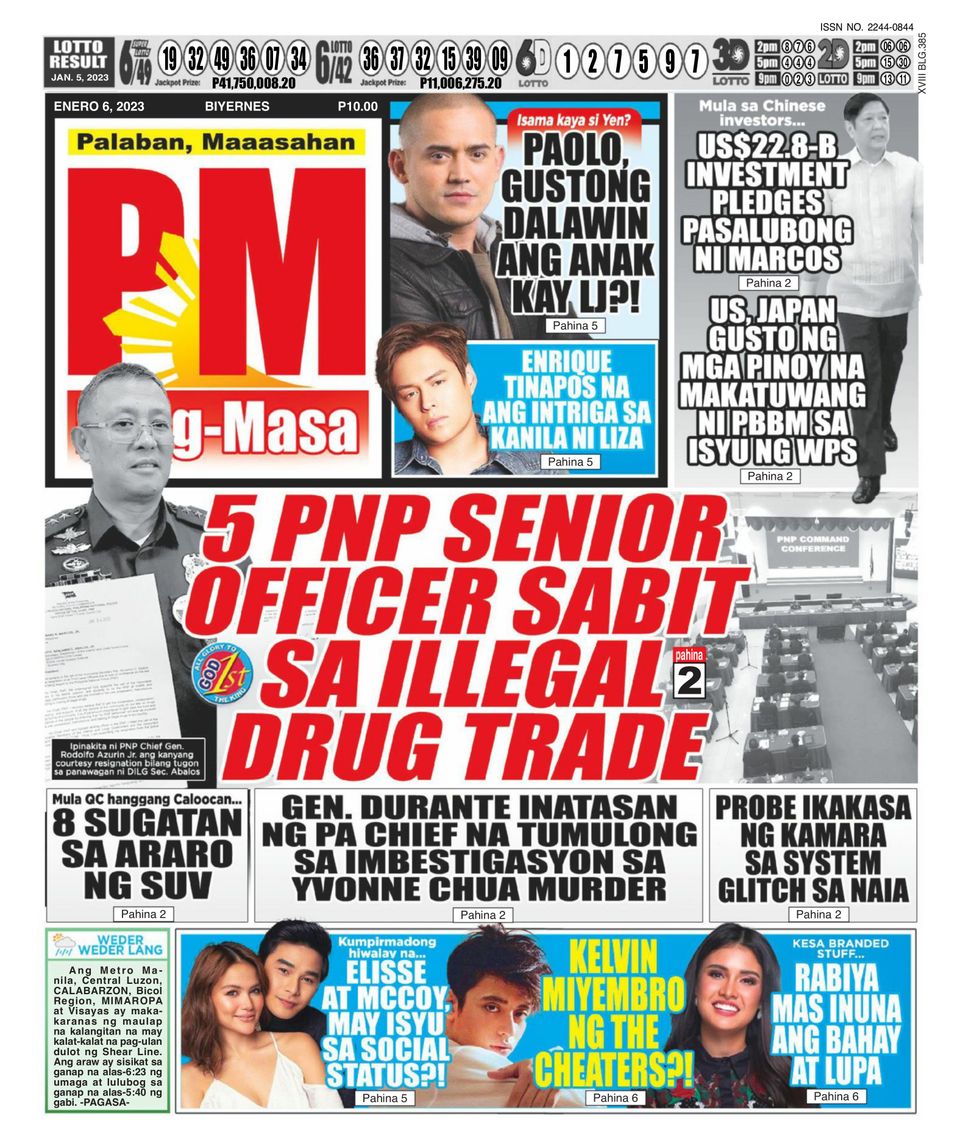 Get digital access to Pang Masa - January 06, 2023 issue | Magzter.com