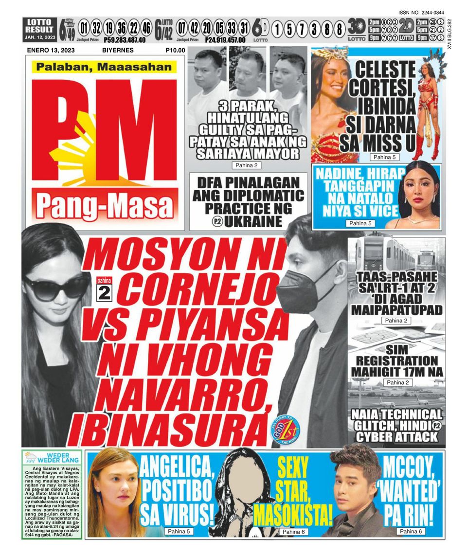 Get digital access to Pang Masa - January 13, 2023 issue | Magzter.com