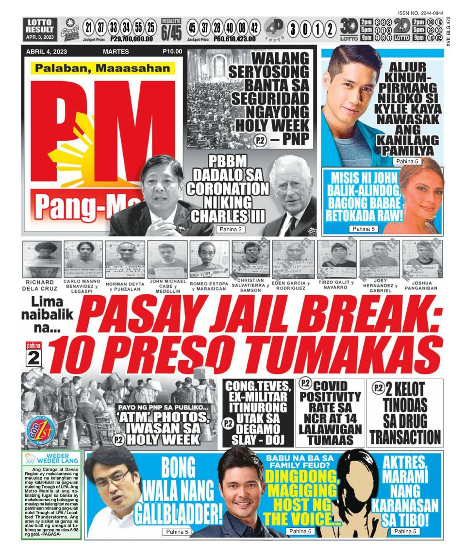 Get digital access to Pang Masa - April 04, 2023 issue | Magzter.com