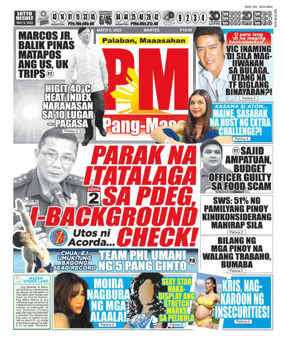 Get digital access to Pang Masa - May 09, 2023 issue | Magzter.com