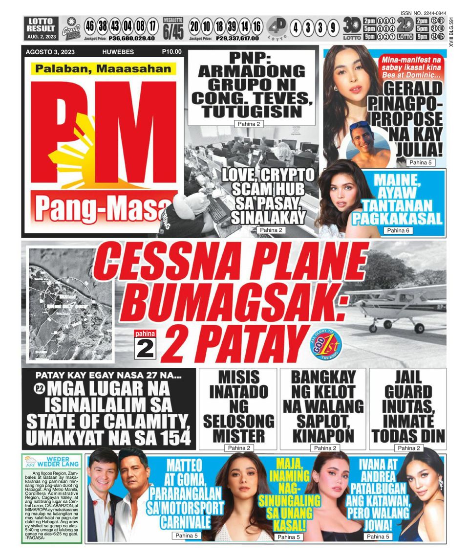 Pang Masa Newspaper - Get your Digital Subscription