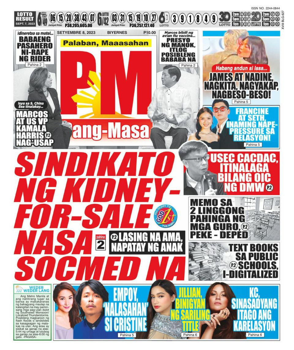 Get digital access to Pang Masa - September 08, 2023 issue | Magzter.com