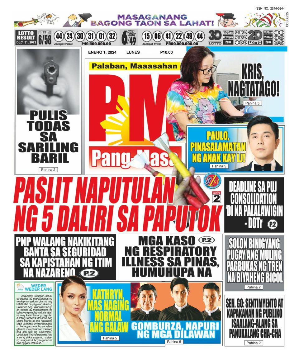 Get digital access to Pang Masa - January 01, 2024 issue | Magzter.com