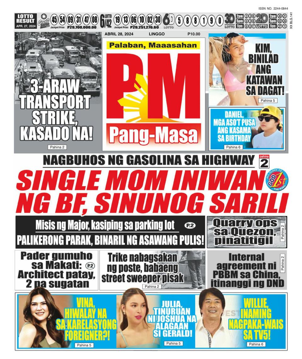 Pang Masa Newspaper - Get your Digital Subscription