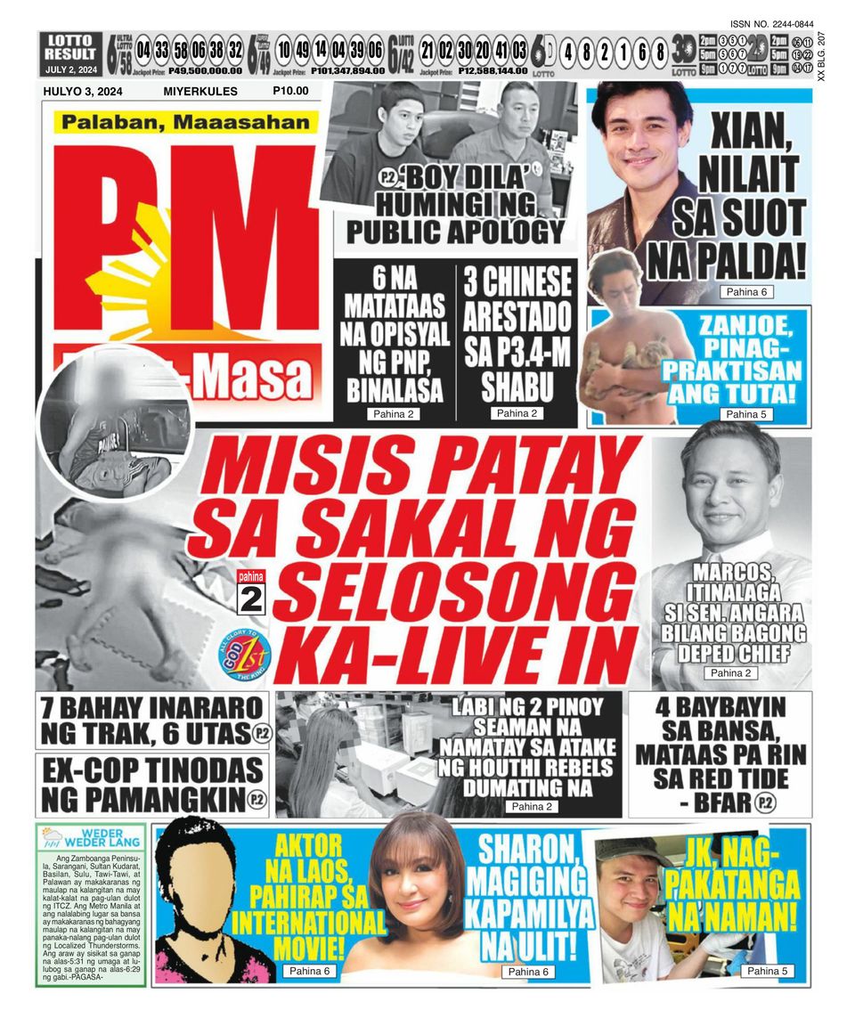 Get digital access to Pang Masa - July 03, 2024 issue | Magzter.com