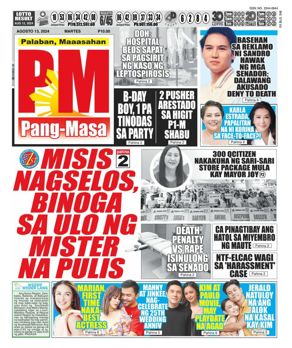 Get digital access to Pang Masa - August 13, 2024 issue | Magzter.com