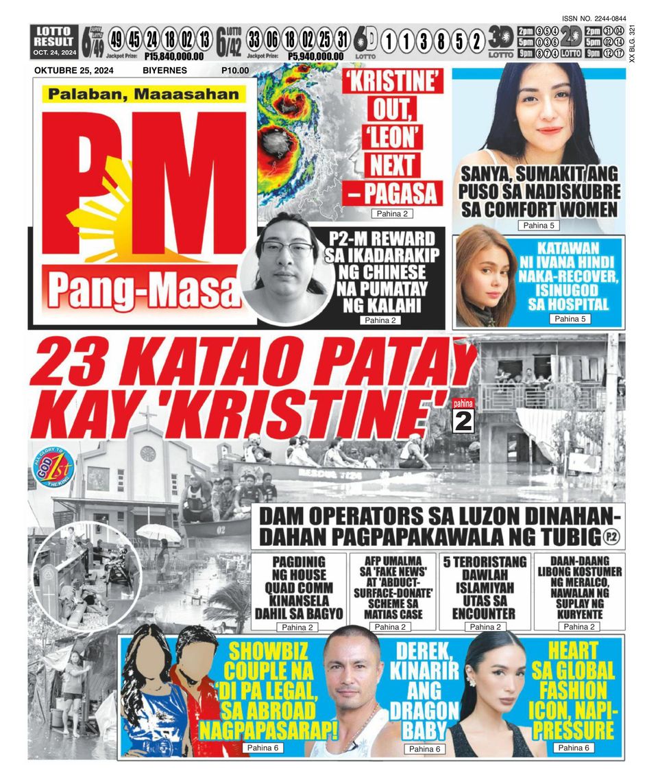 Get digital access to Pang Masa - October 25, 2024 issue | Magzter.com