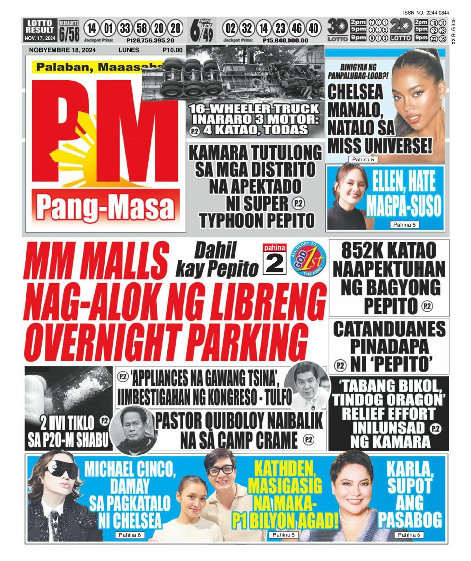 Get digital access to Pang Masa - November 18, 2024 issue | Magzter.com