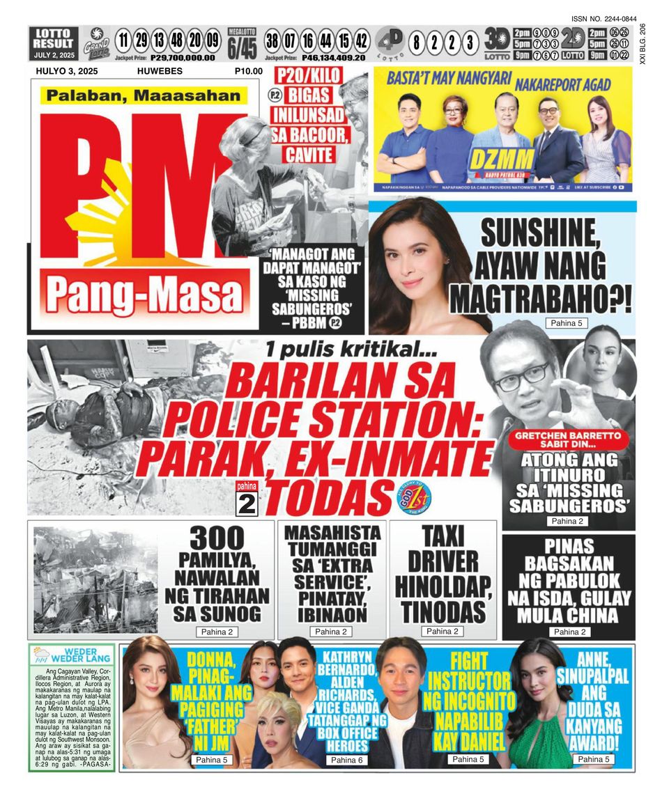 Get digital access to Pang Masa Newspaper | Magzter.com