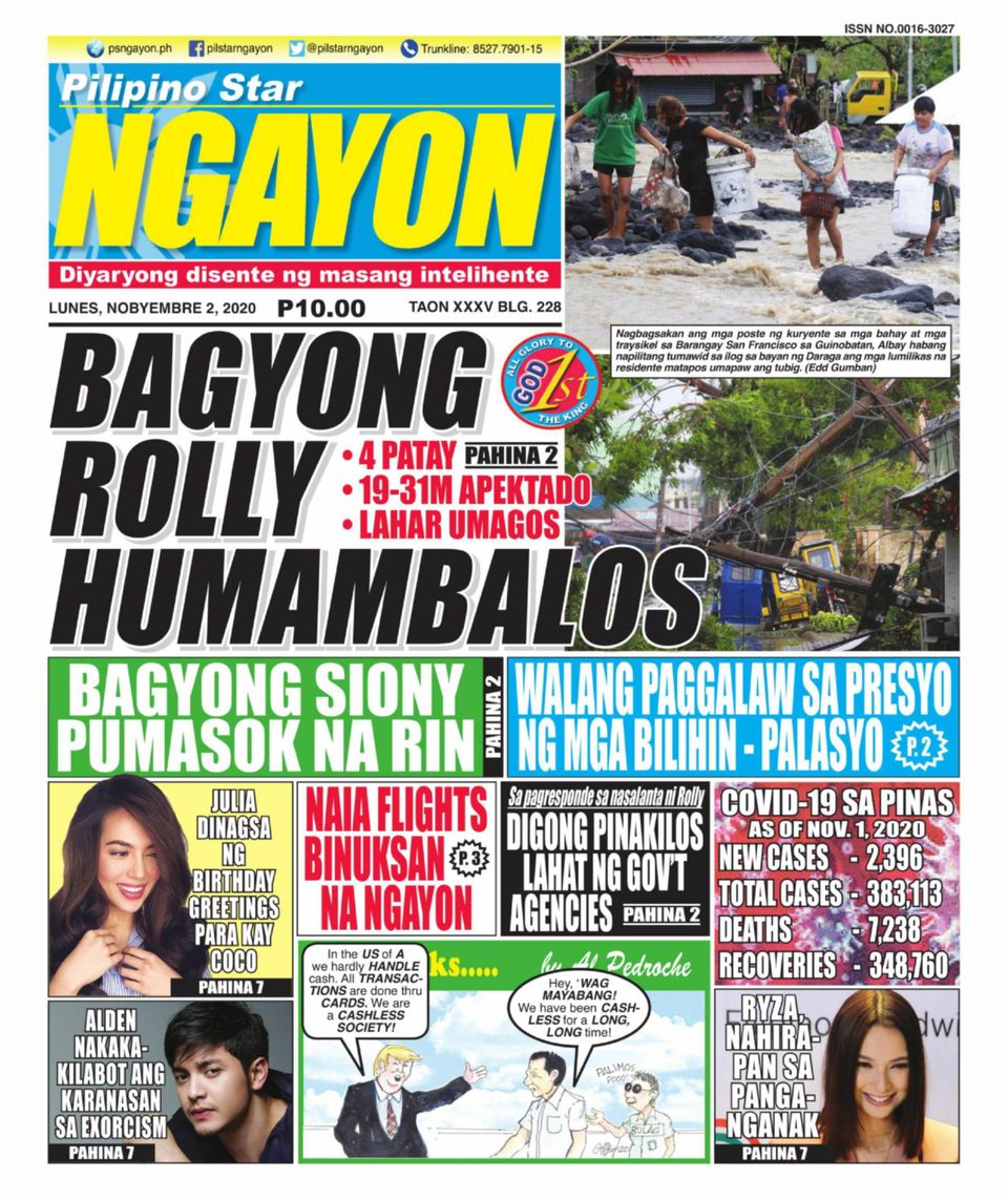 Get digital access to Pilipino Star Ngayon - November 02, 2020 issue ...