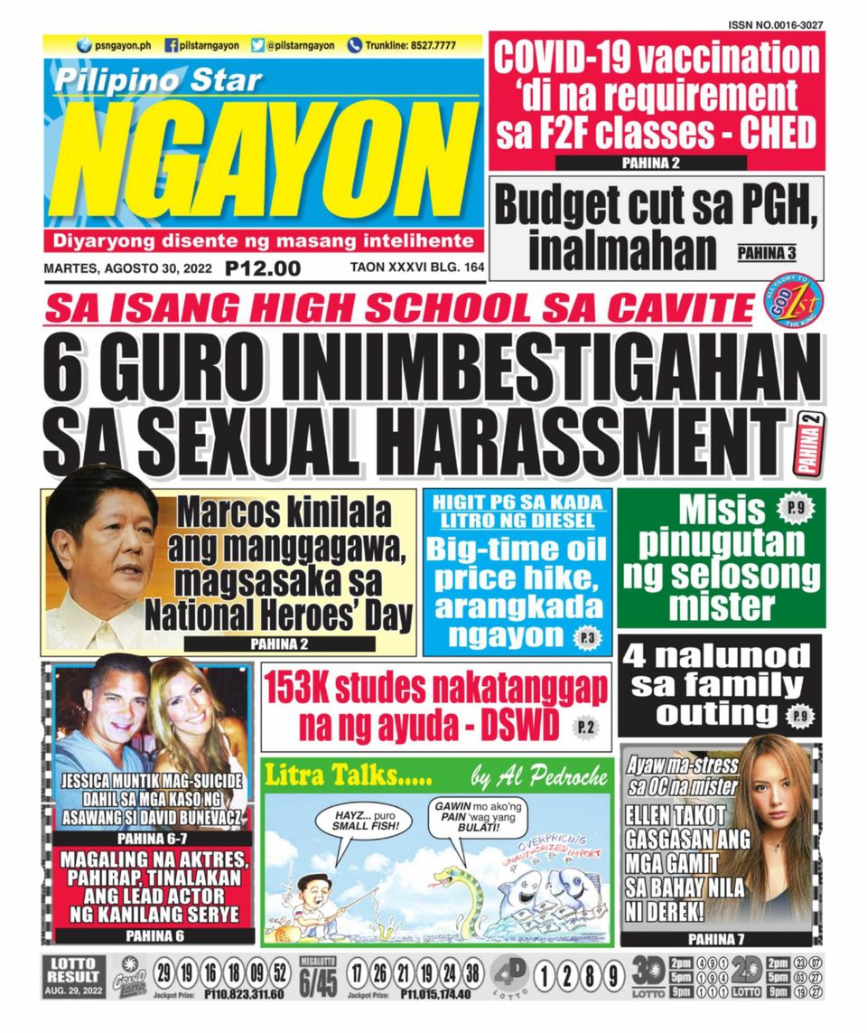 Get digital access to Pilipino Star Ngayon - August 30, 2022 issue ...