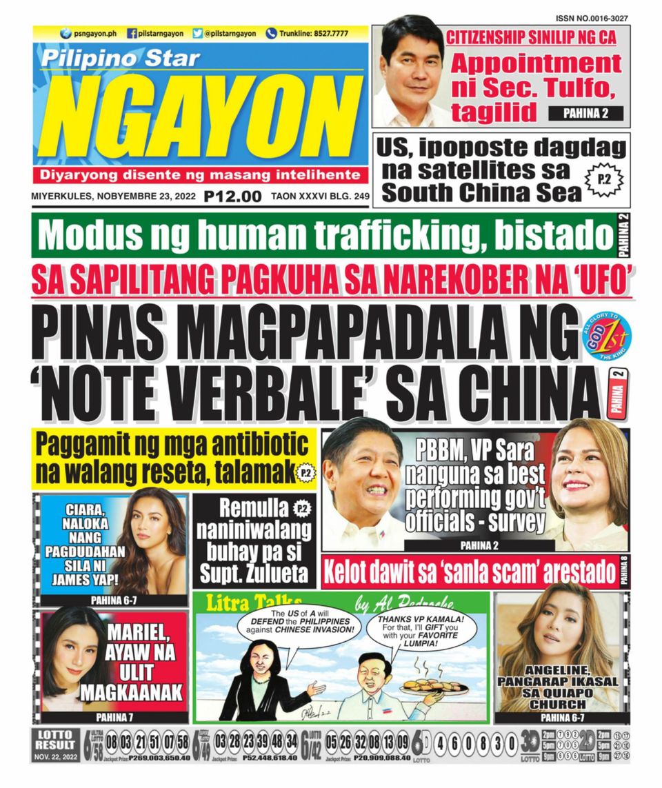 Get digital access to Pilipino Star Ngayon - November 23, 2022 issue ...