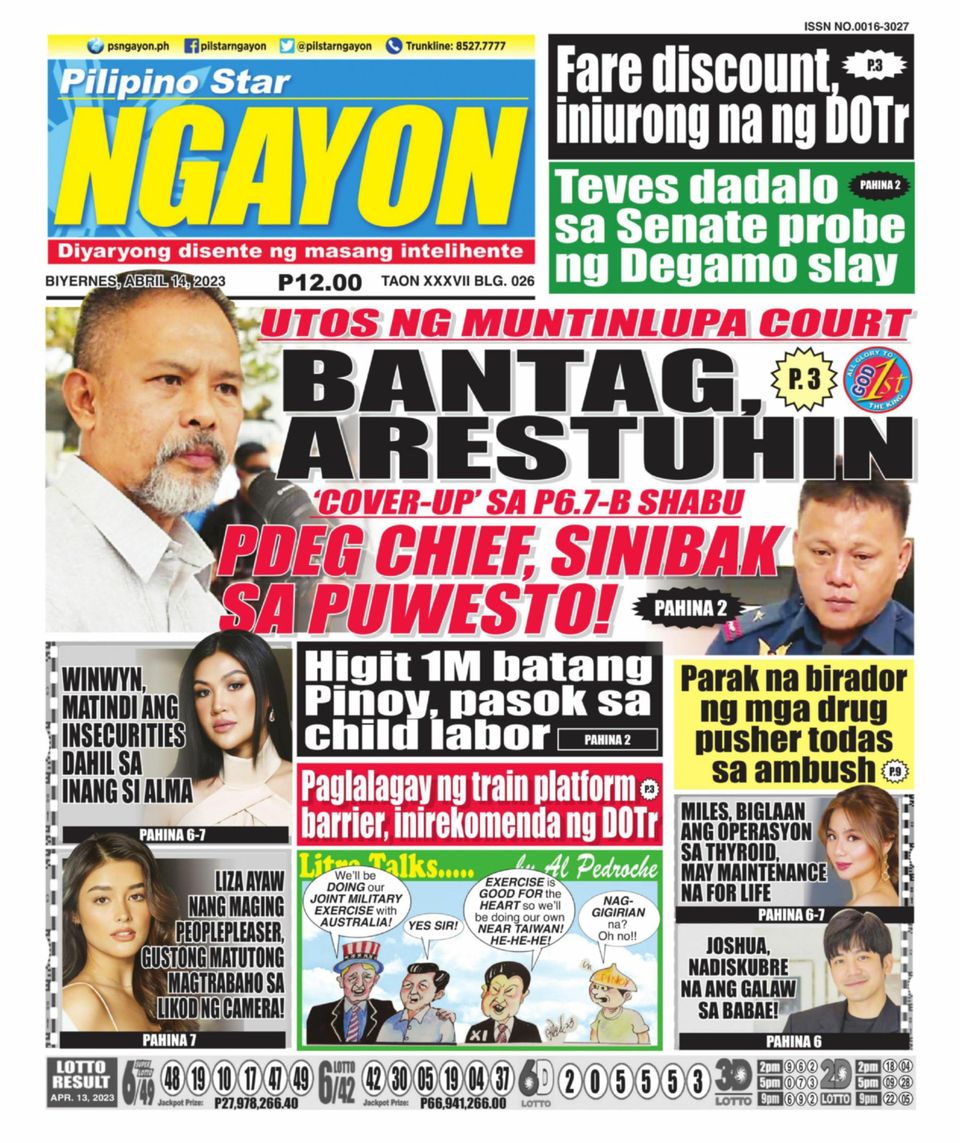 Get digital access to Pilipino Star Ngayon - April 14, 2023 issue | Magzter.com