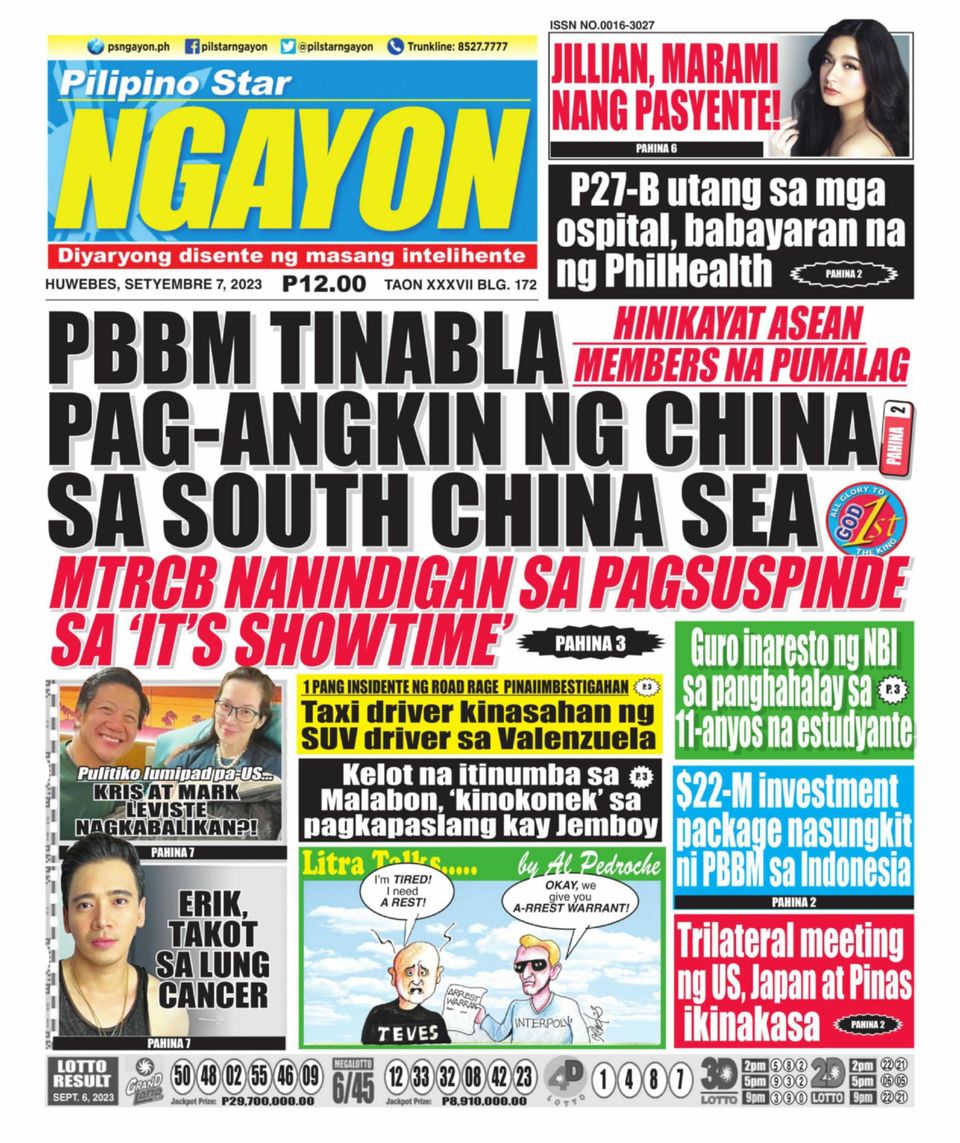 Get digital access to Pilipino Star Ngayon - September 07, 2023 issue ...