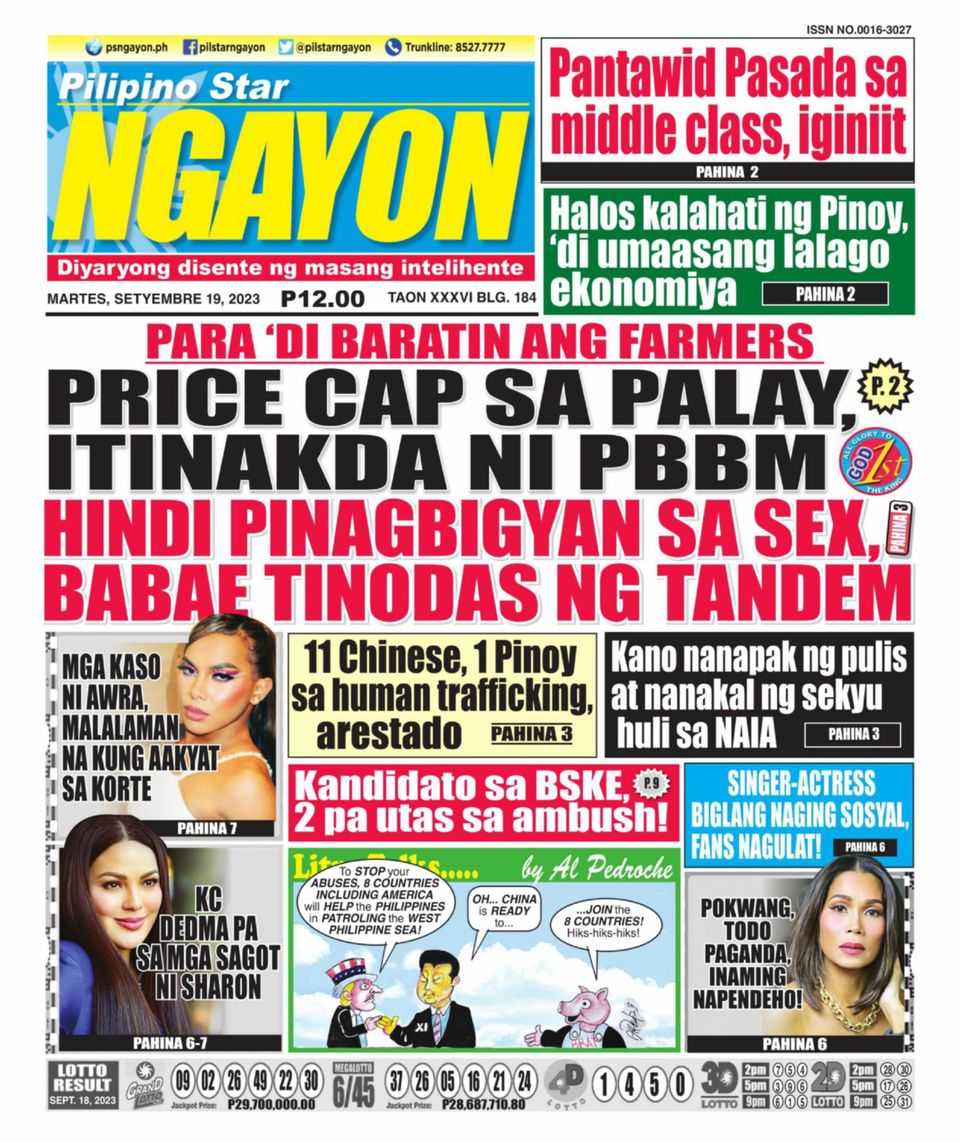 Get digital access to Pilipino Star Ngayon - September 19, 2023 issue | Magzter.com