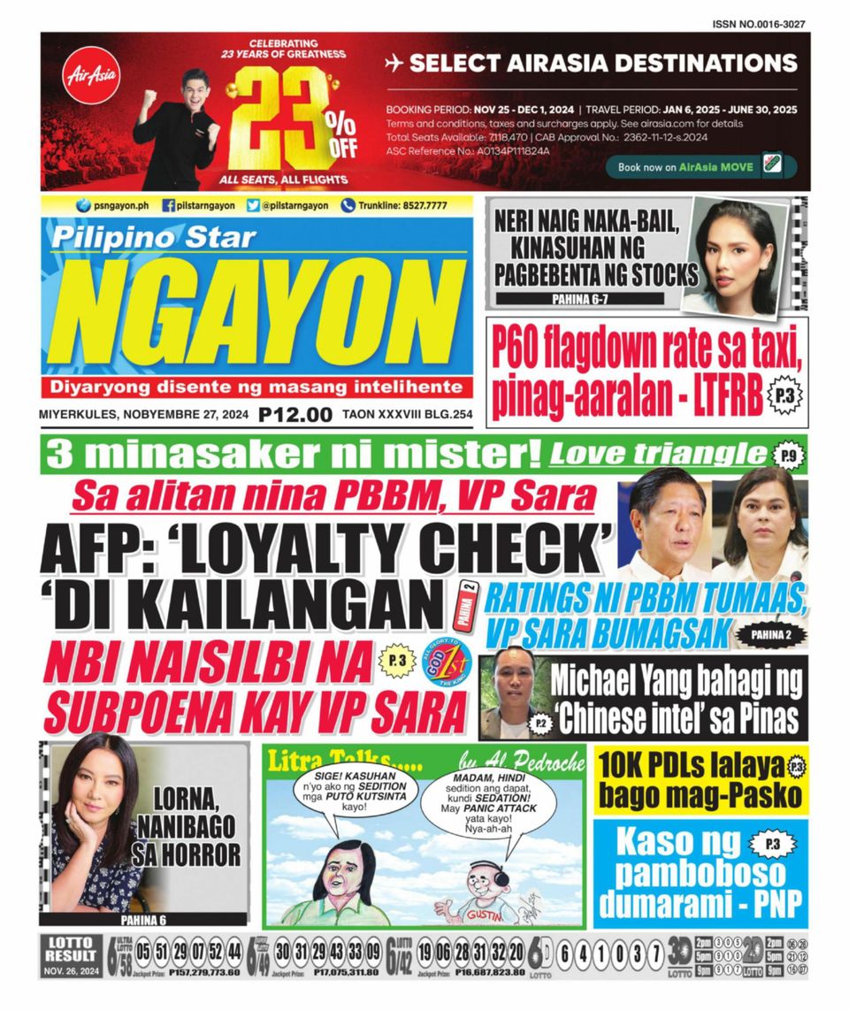 Get digital access to Pilipino Star Ngayon - November 27, 2024 issue | Magzter.com