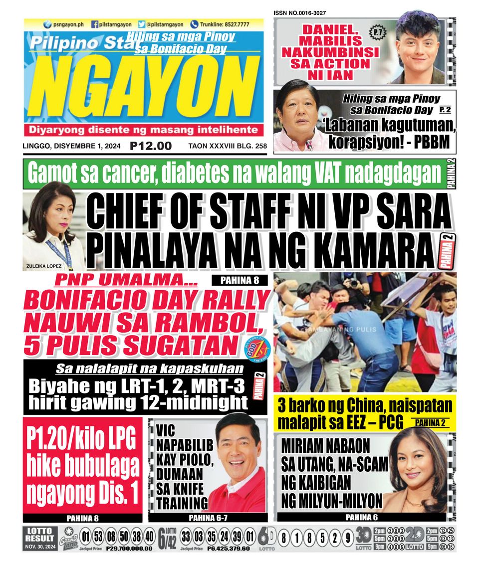 Get digital access to Pilipino Star Ngayon - December 01, 2024 issue | Magzter.com