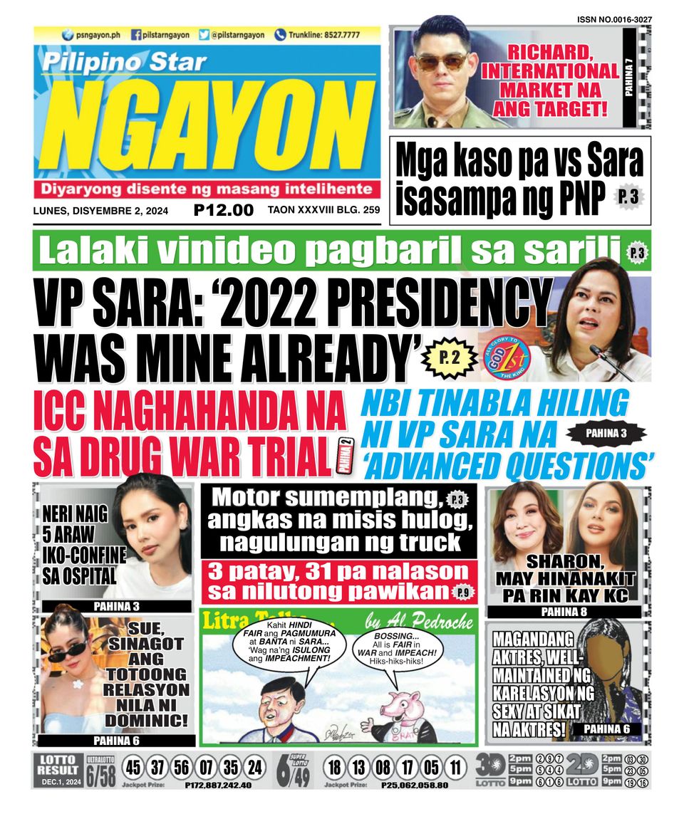 Get digital access to Pilipino Star Ngayon - December 02, 2024 issue ...