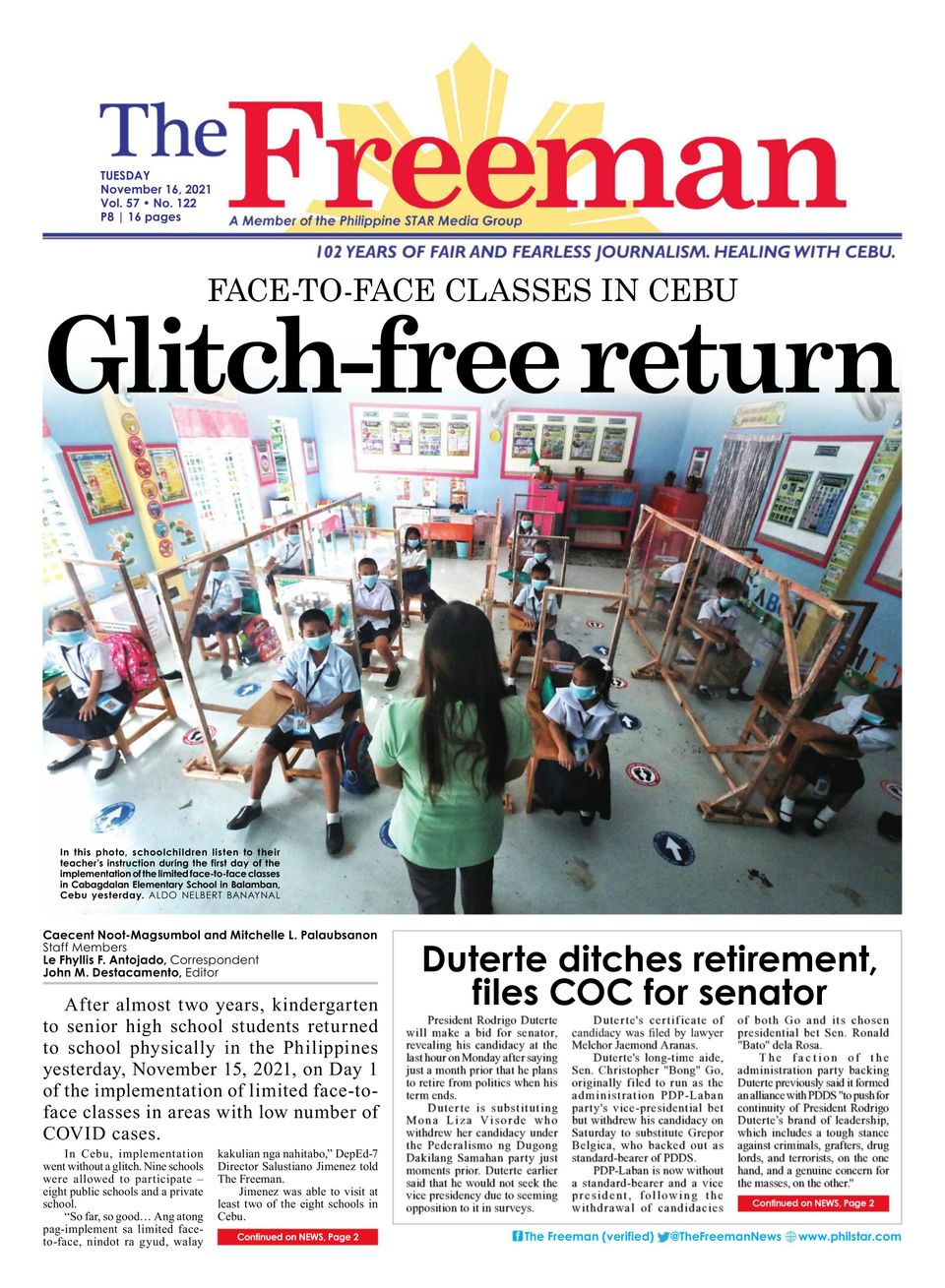 The Freeman-November 16, 2021 Newspaper - Get your Digital Subscription