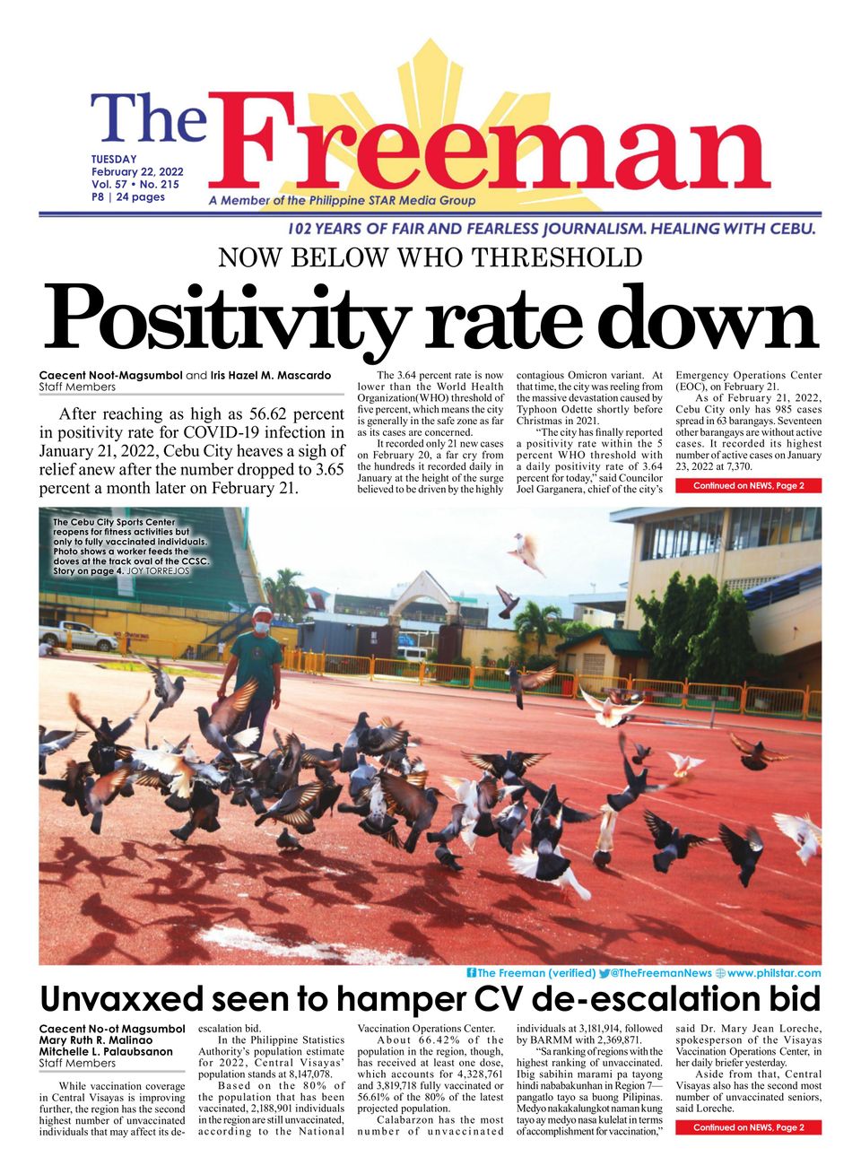 The Freeman-February 22, 2022 Newspaper - Get your Digital Subscription