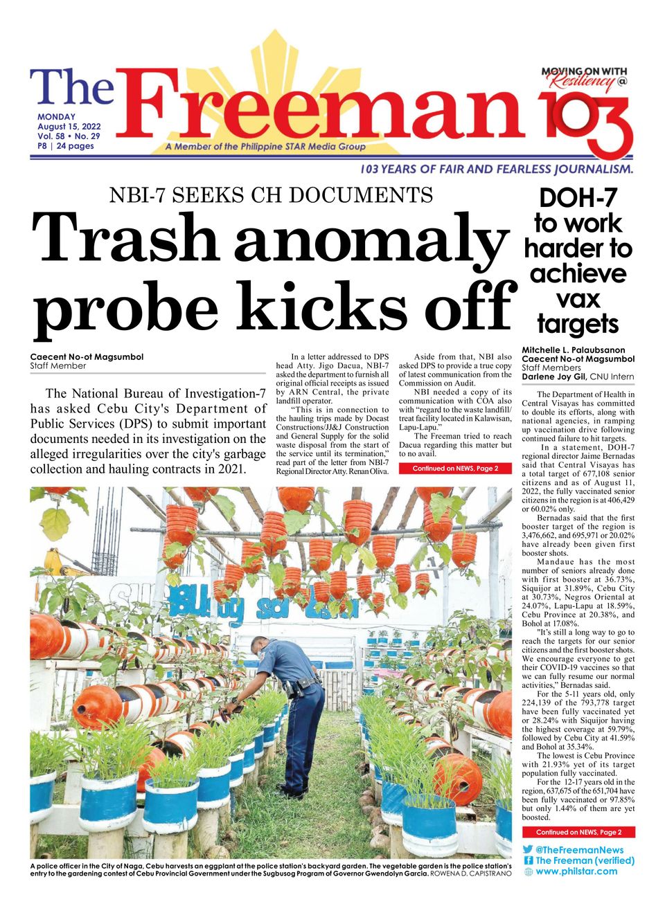 The Freeman-August 15, 2022 Newspaper - Get your Digital Subscription