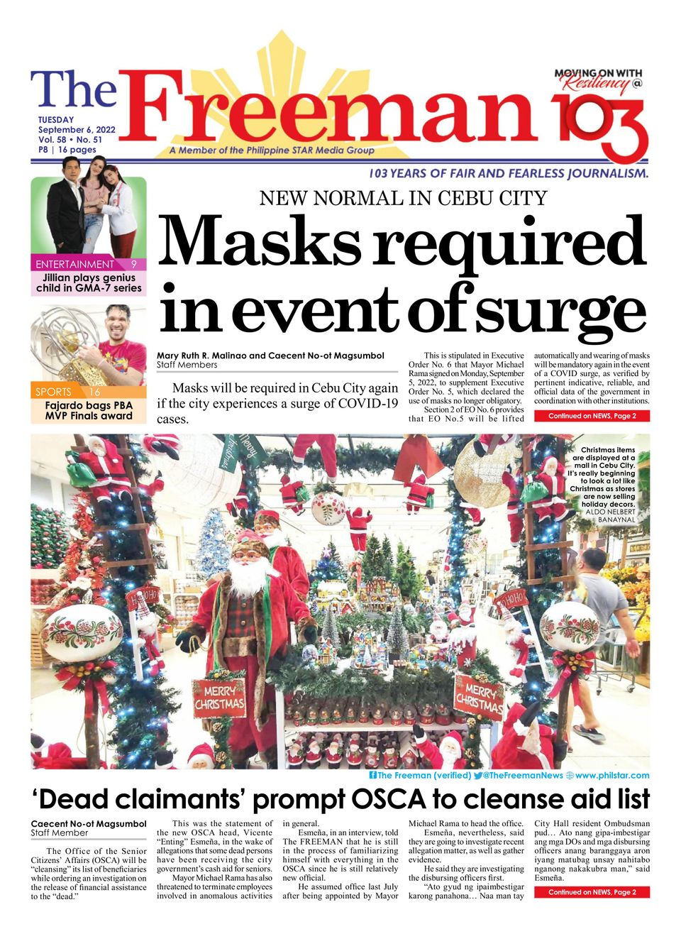 The Freeman-September 06, 2022 Newspaper - Get your Digital Subscription