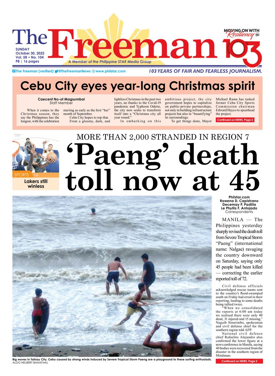 The Freeman-October 30, 2022 Newspaper - Get your Digital Subscription