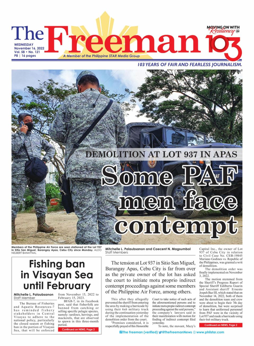 The Freeman-November 16, 2022 Newspaper - Get your Digital Subscription