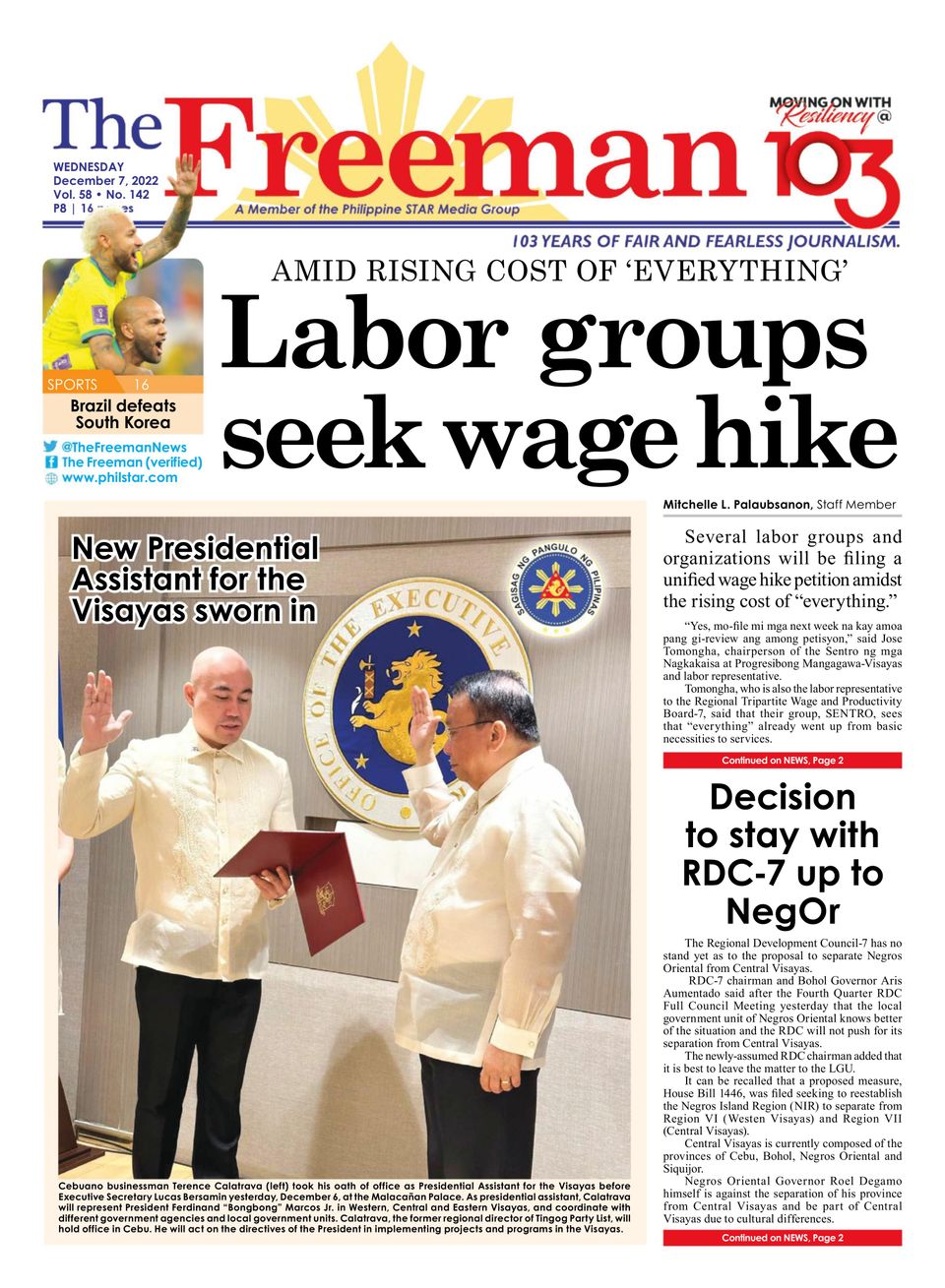 The Freeman-December 07, 2022 Newspaper - Get your Digital Subscription