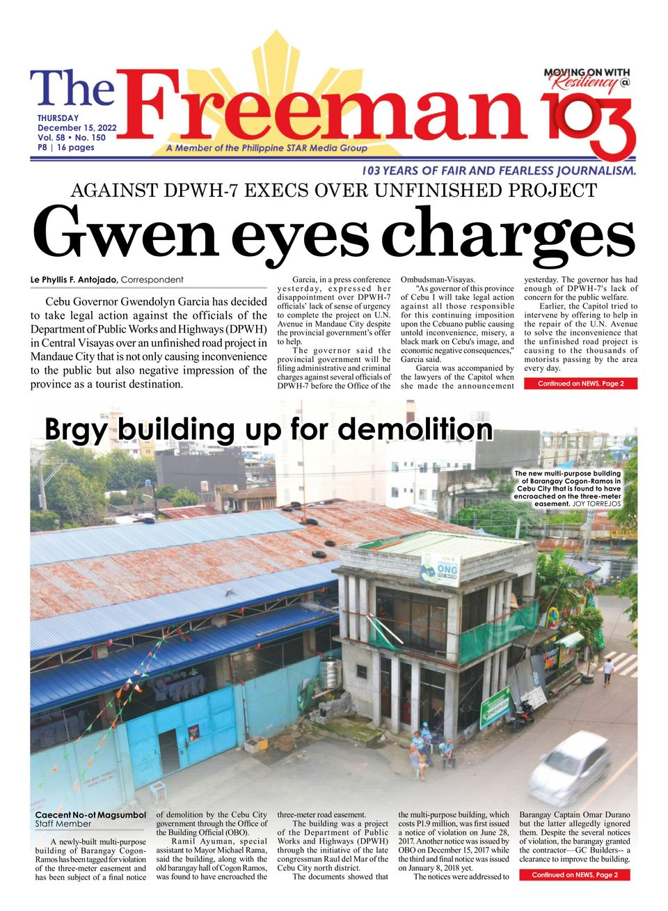 The Freeman-December 15, 2022 Newspaper - Get your Digital Subscription
