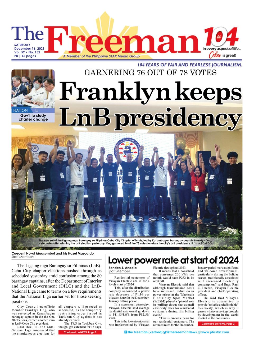 The Freeman-December 16, 2023 Newspaper - Get your Digital Subscription