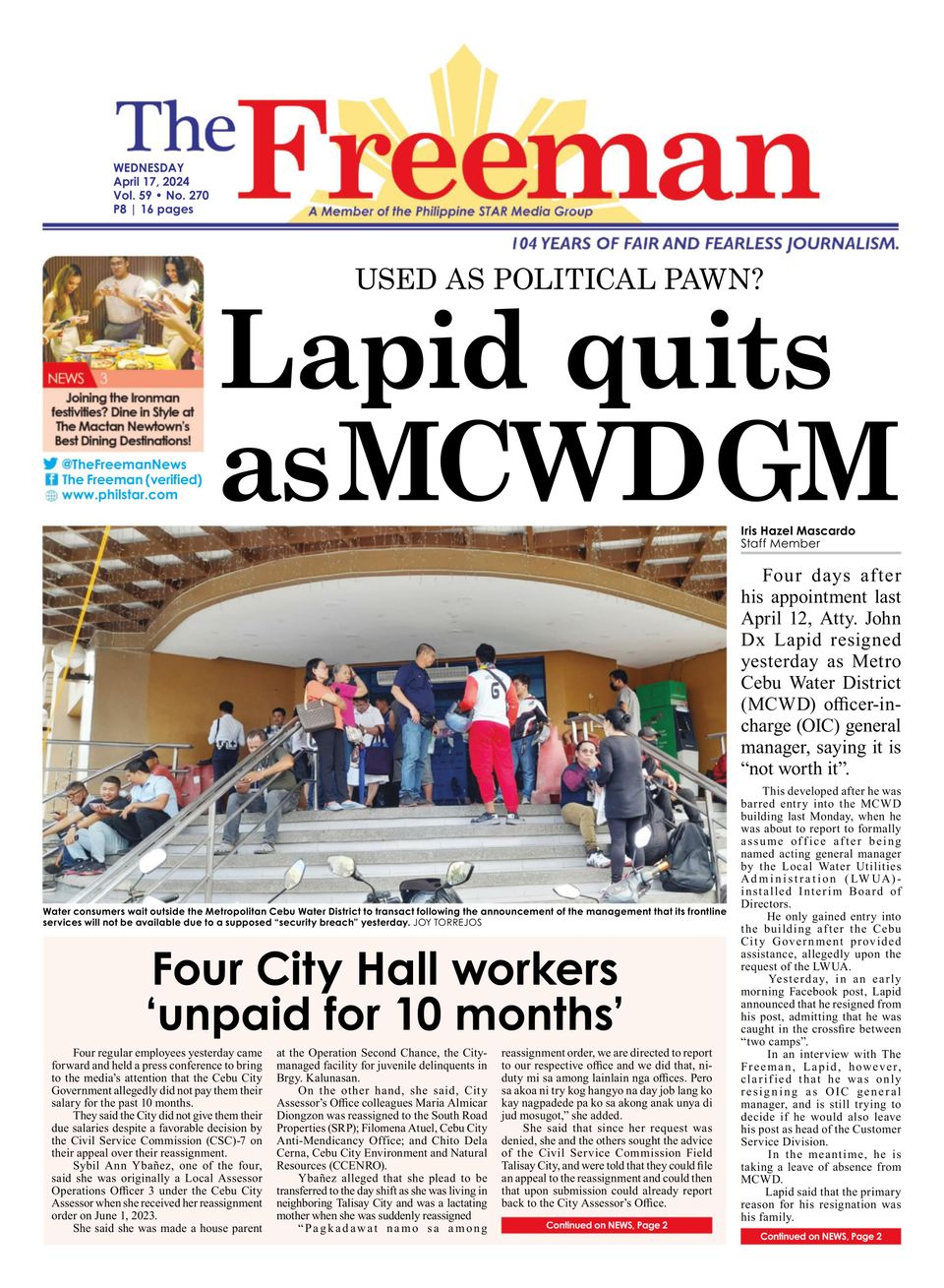 The Freeman-April 17, 2024 Newspaper - Get your Digital Subscription