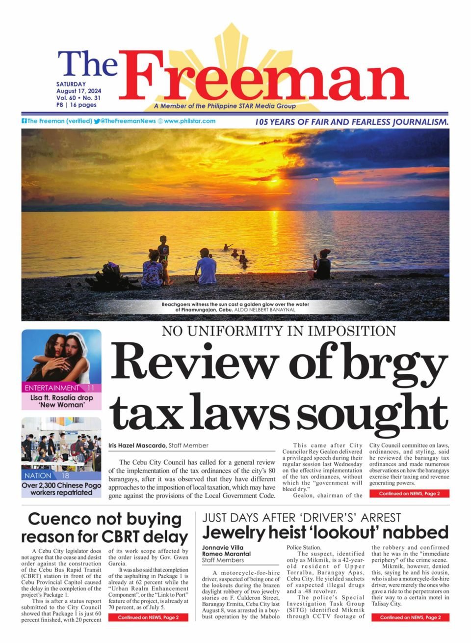 The Freeman-August 17, 2024 Newspaper - Get your Digital Subscription