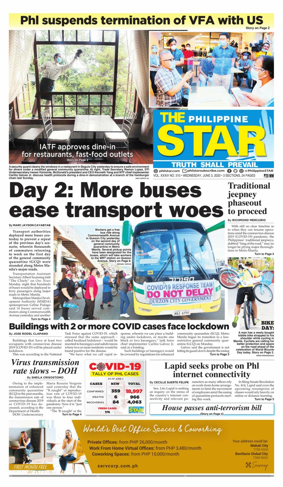 The Philippine Star-June 03, 2020 Newspaper - Get your Digital Subscription