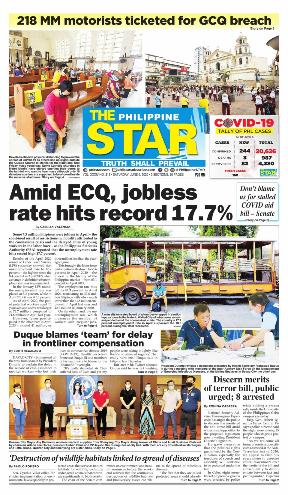 The Philippine Star-June 06, 2020 Newspaper - Get your Digital Subscription