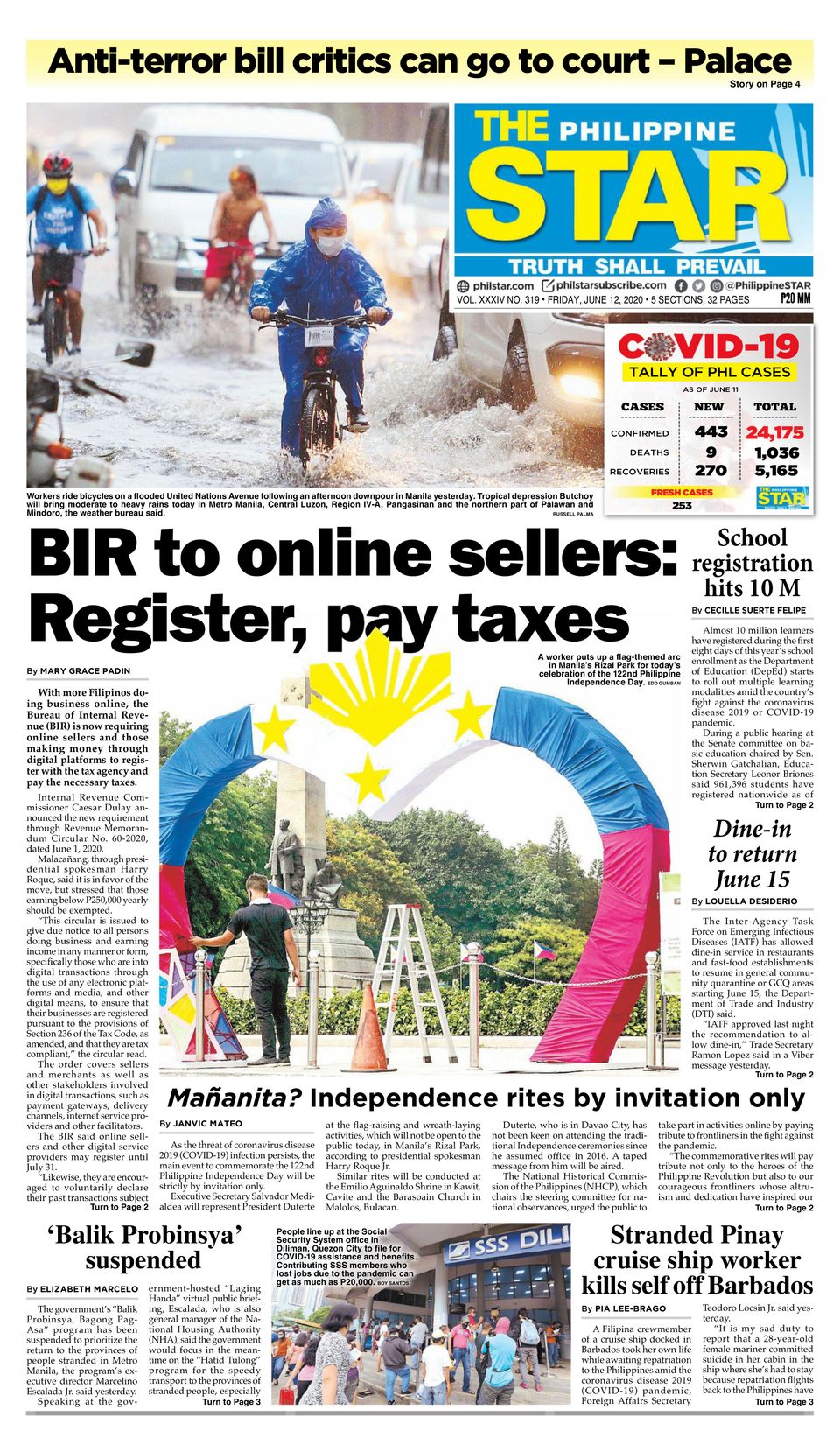 The Philippine Star-June 12, 2020 Newspaper - Get your Digital Subscription