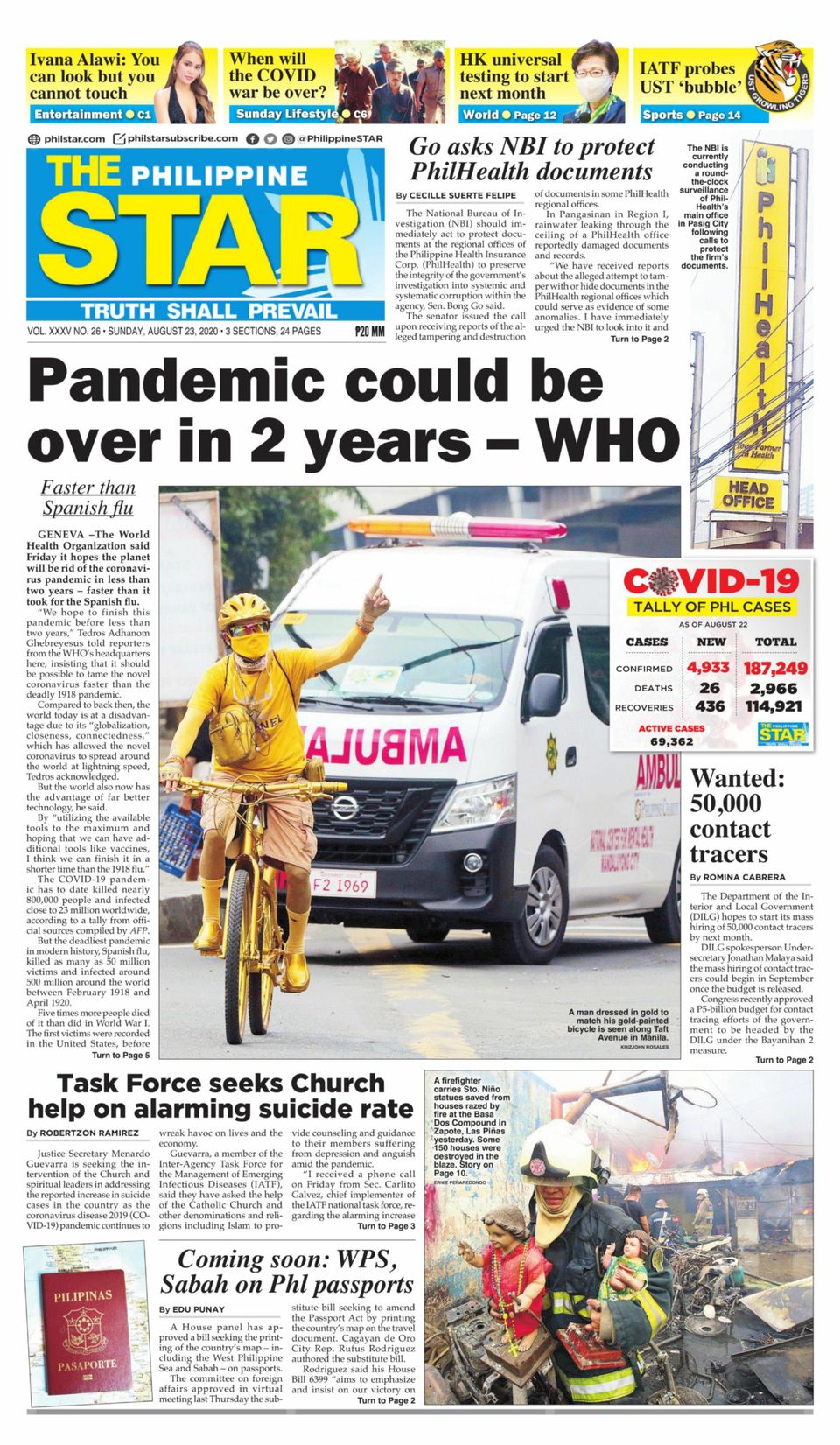 The Philippine Star-August 23, 2020 Newspaper - Get your Digital ...