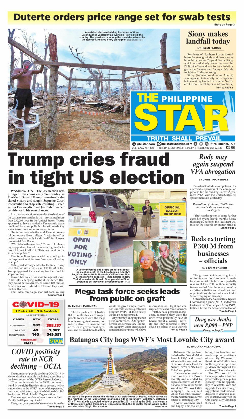 The Philippine Star-November 05, 2020 Newspaper