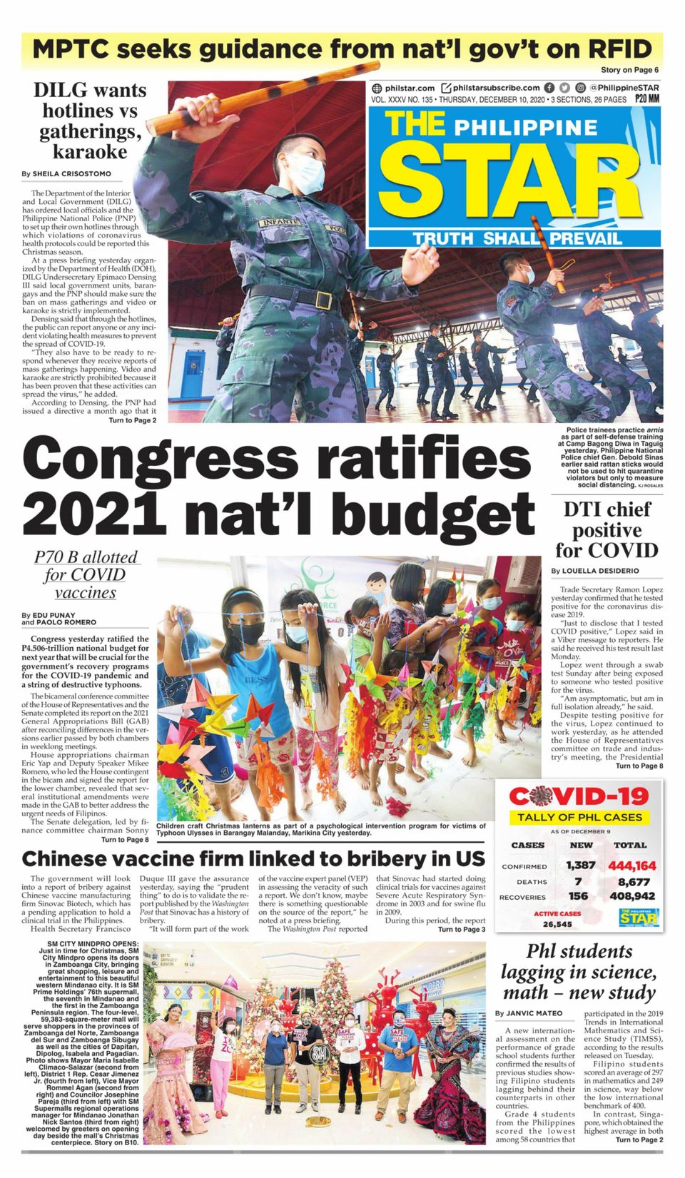 Get digital access to The Philippine Star - December 10, 2020 issue ...
