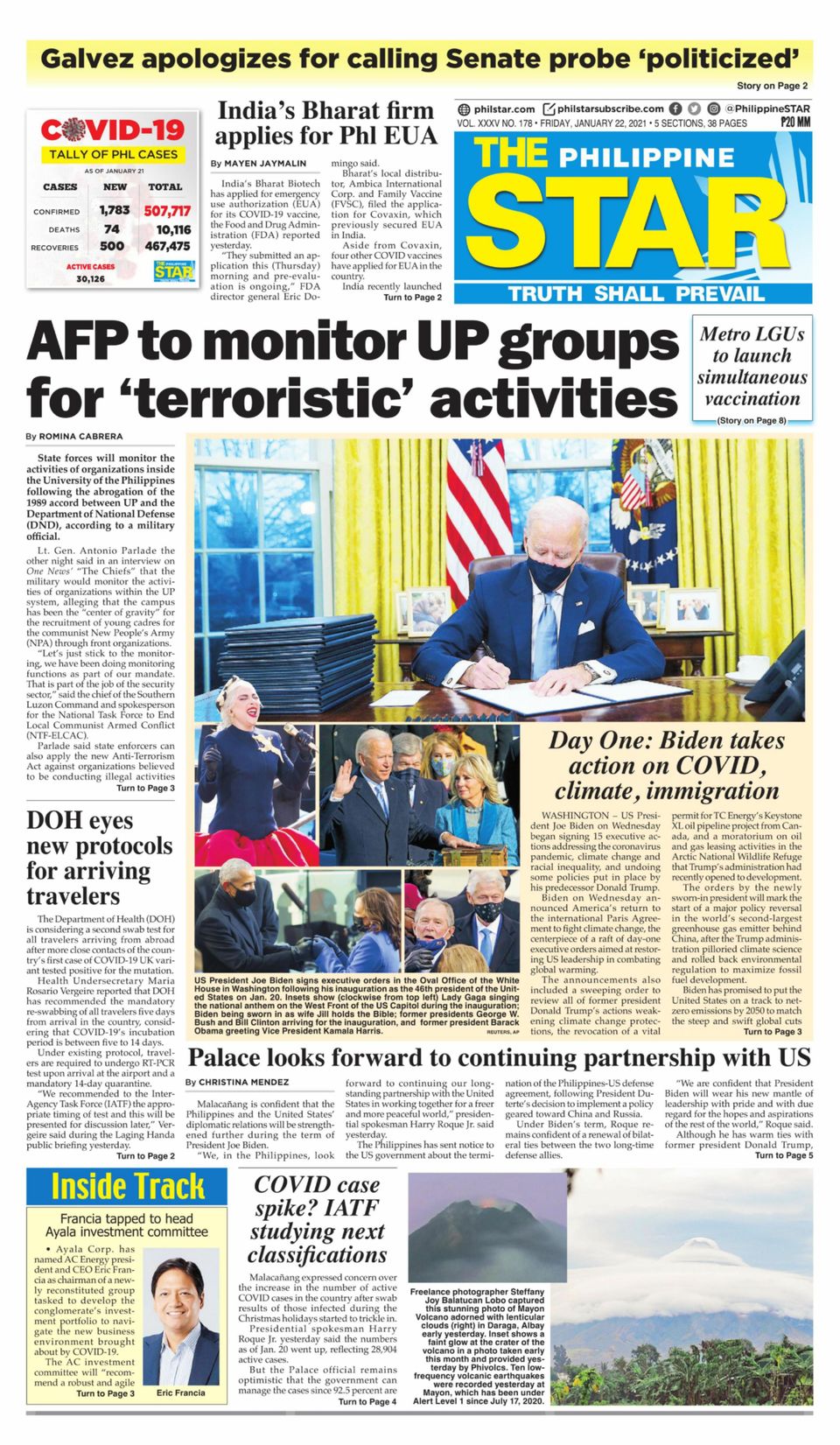 The Philippine Star-January 22, 2021 Newspaper