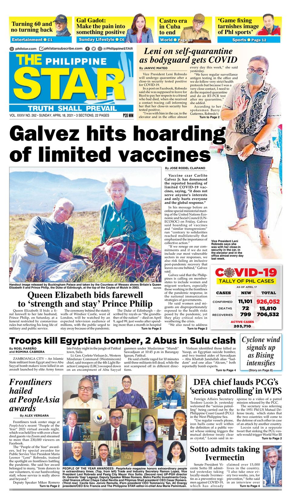 Get digital access to The Philippine Star - April 18, 2021 issue ...