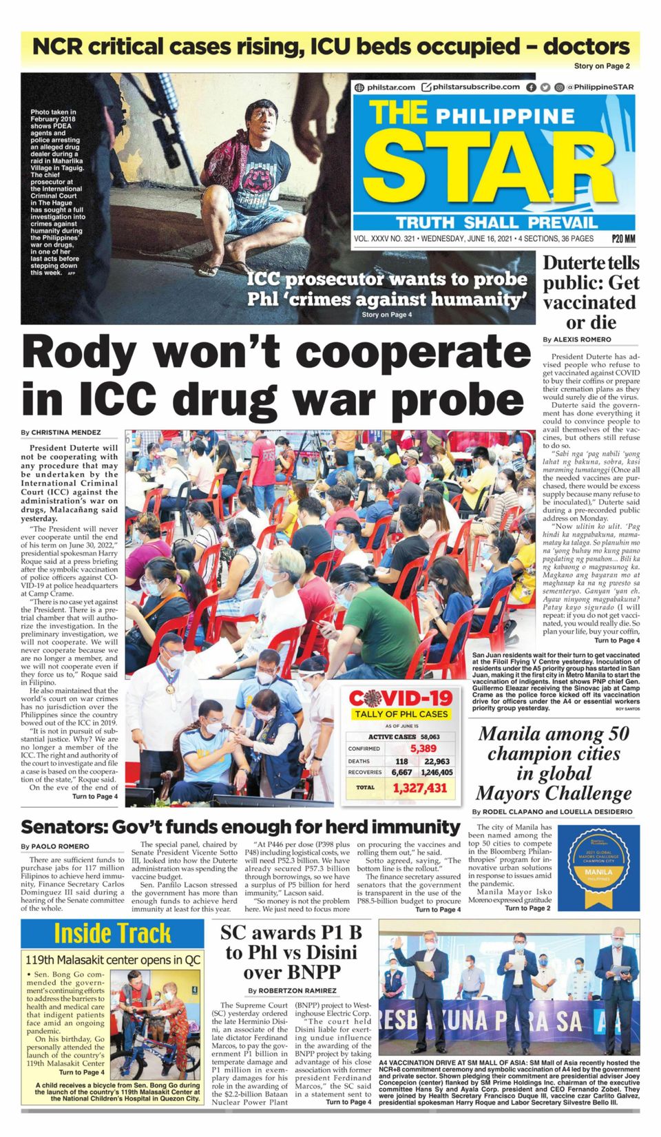 The Philippine Star-June 16, 2021 Newspaper - Get your Digital Subscription