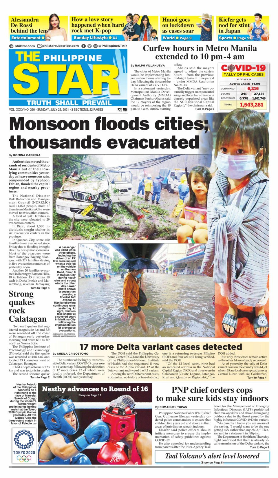 The Philippine Star-July 25, 2021 Newspaper - Get your Digital Subscription