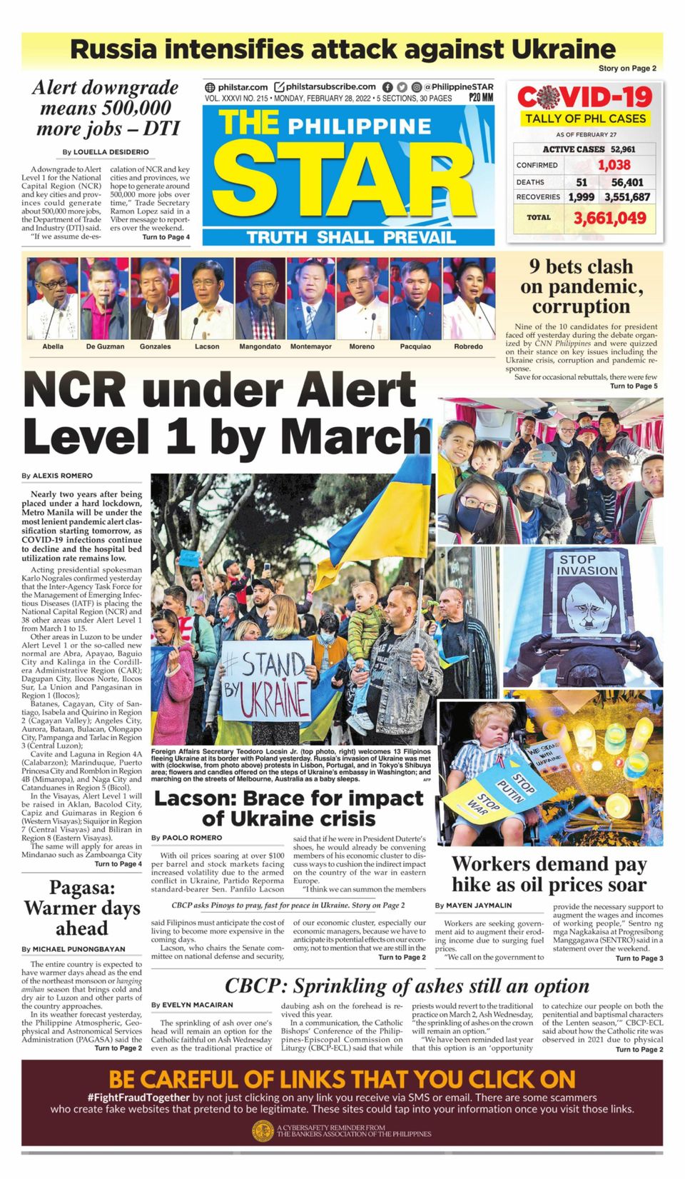 The Philippine Star-February 28, 2022 Newspaper