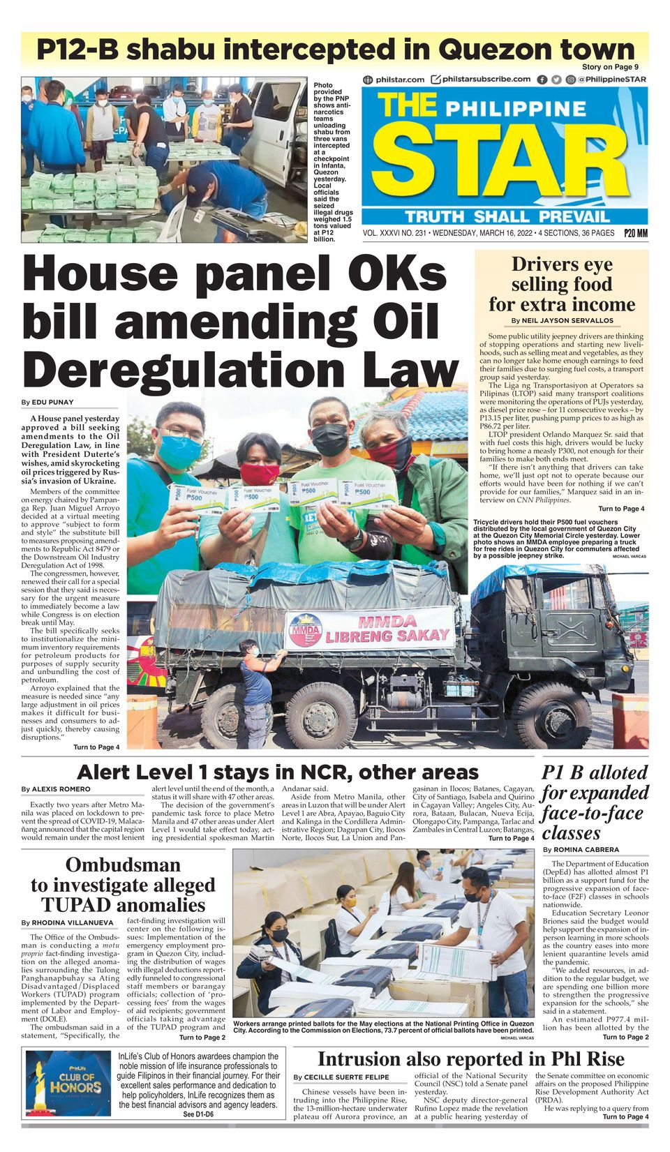 The Philippine Star-March 16, 2022 Newspaper - Get your Digital ...